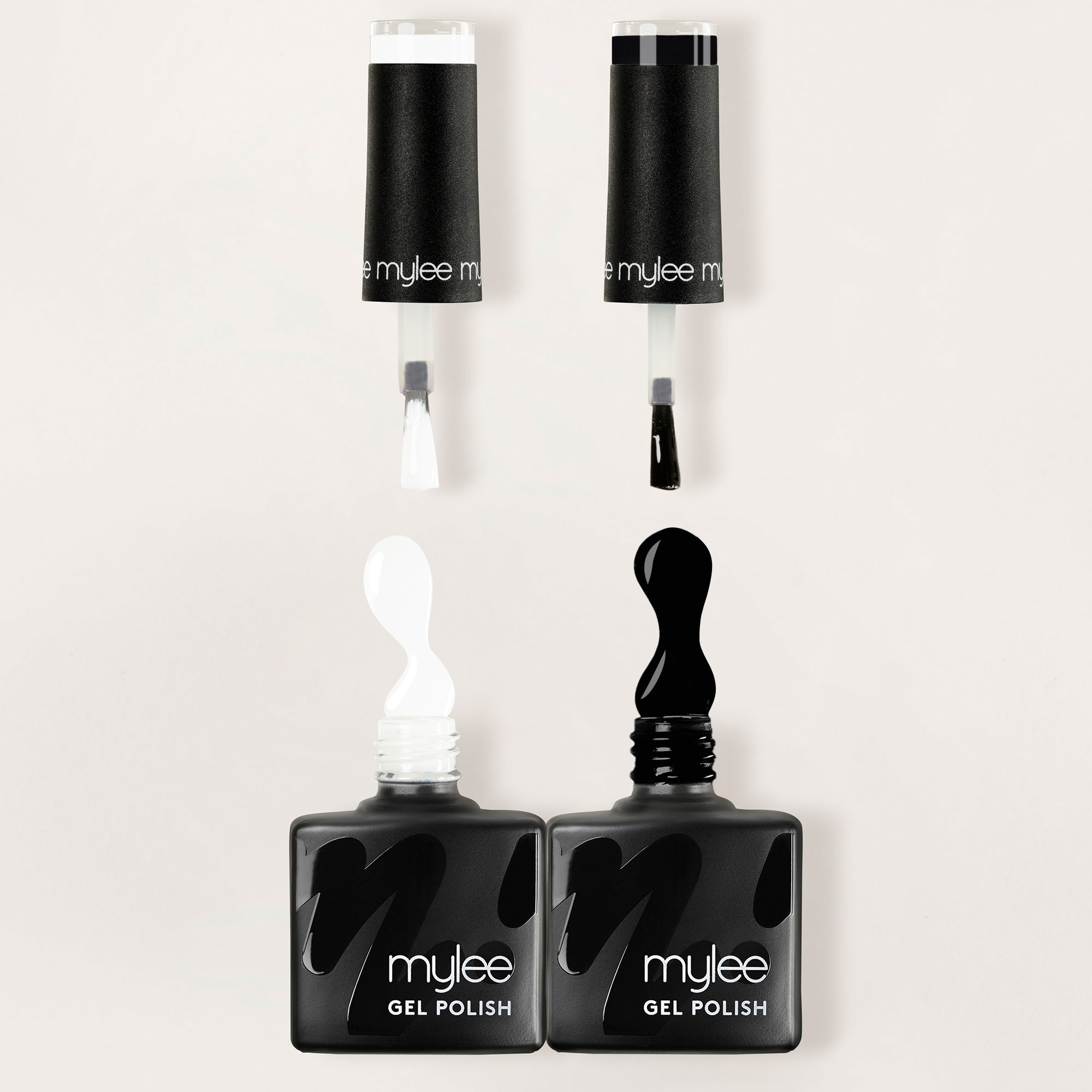 White & Black Gel Polish Set of 2 | Gel Nail Set – Mylee