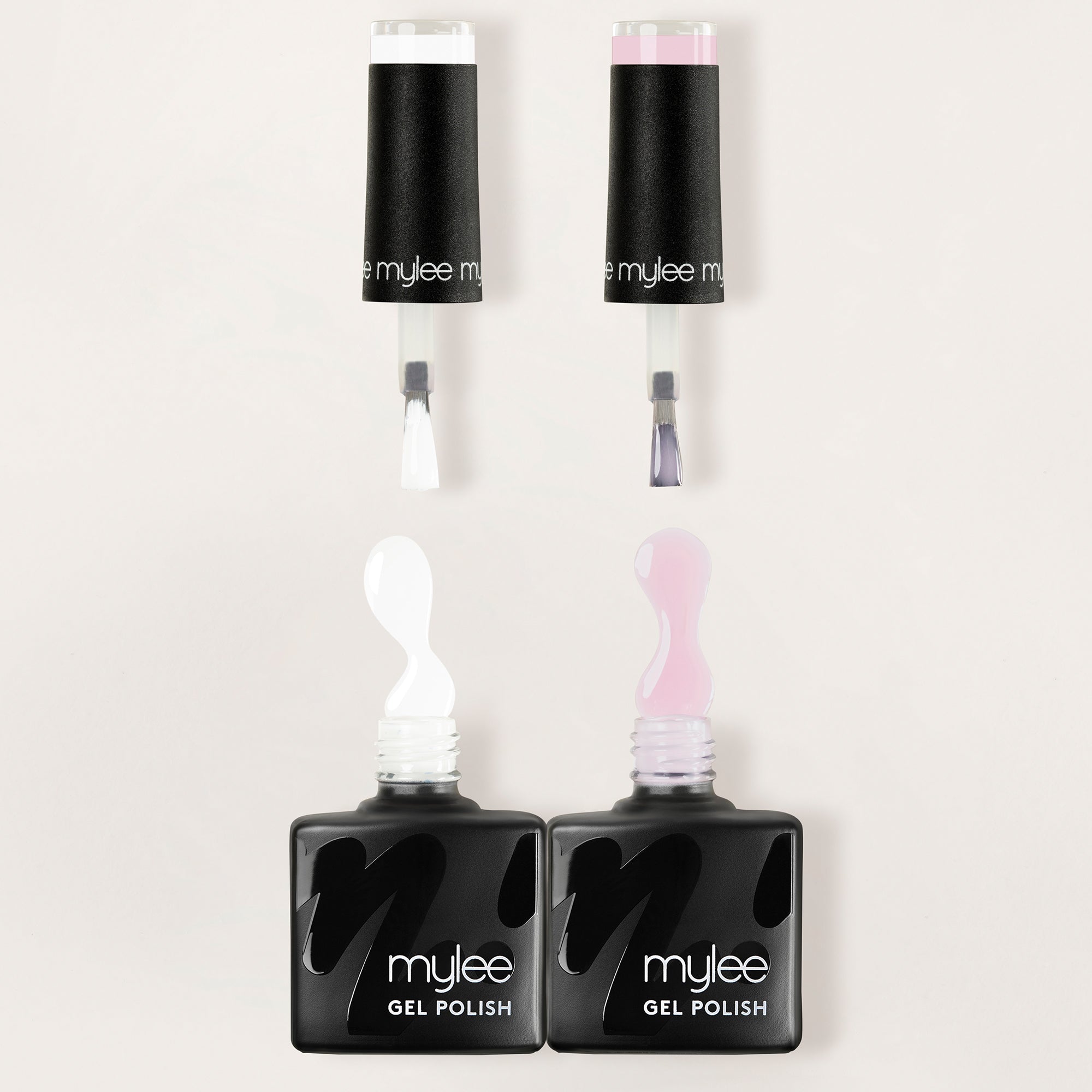 Nude & White French Manicure Gel Polishes | Gel Nail Set – Mylee