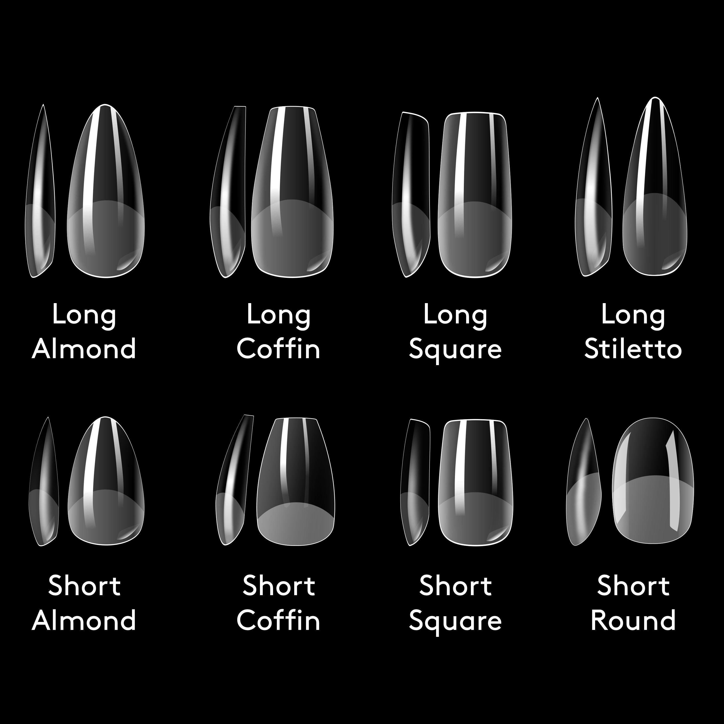 Soft Nail Gel Tips Long Stiletto Shape | Nail Extensions – Mylee