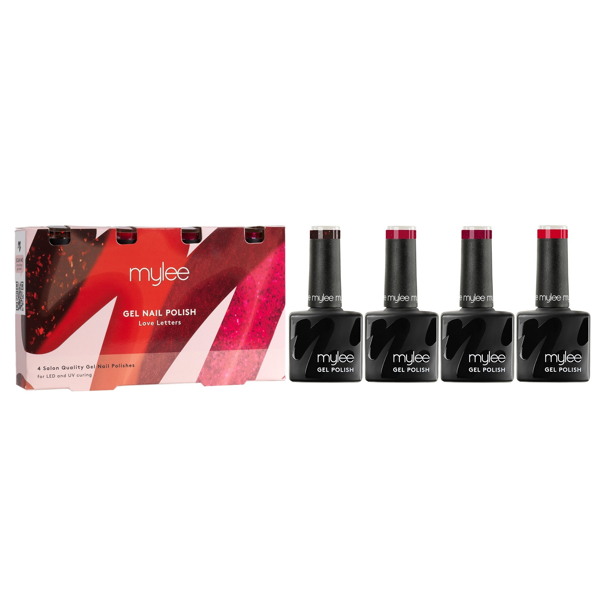 Reds Nail Polishes Set of 4 | Gel Nail Set – Mylee