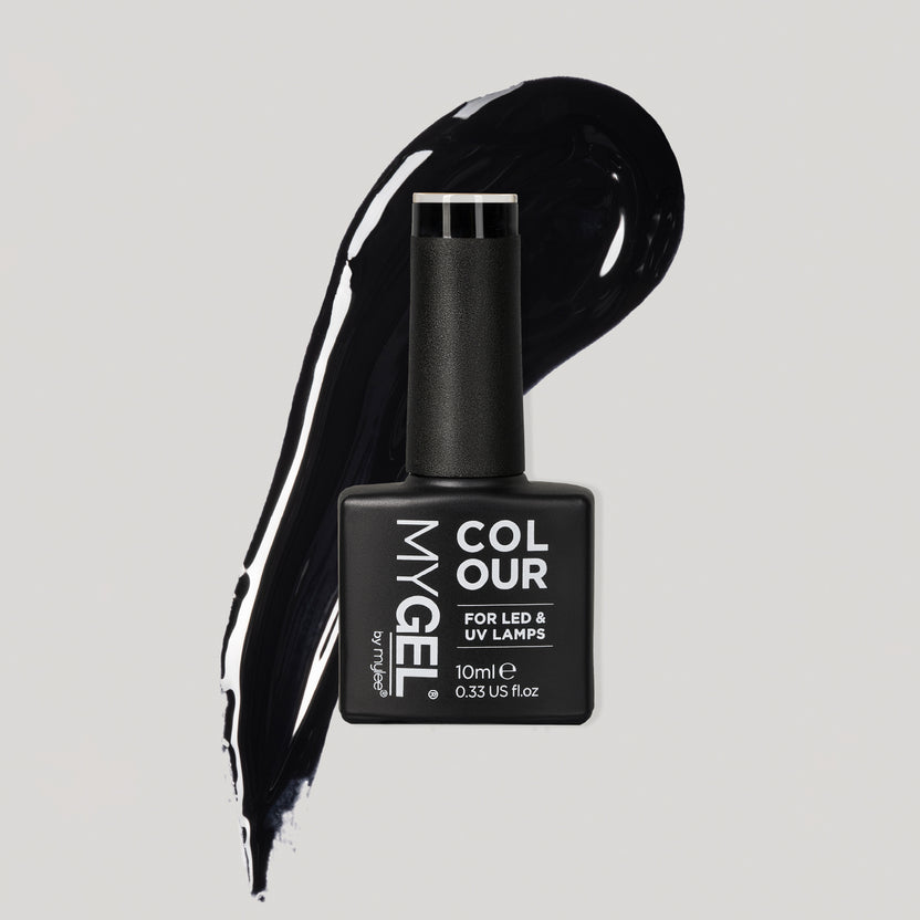 Jet Black Nail Gel Polish 10ml | Stalker Nail Polish – Mylee